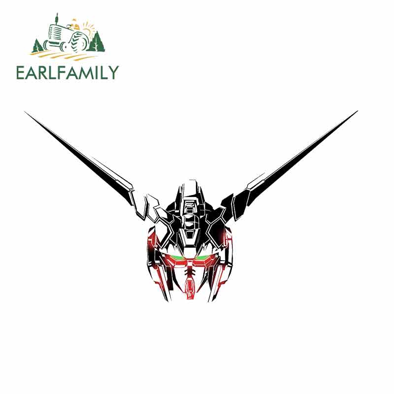 EARLFAMILY 13x12.2cm GUNDAM Car Sticker Polyethylene JDM Sunscreen ...