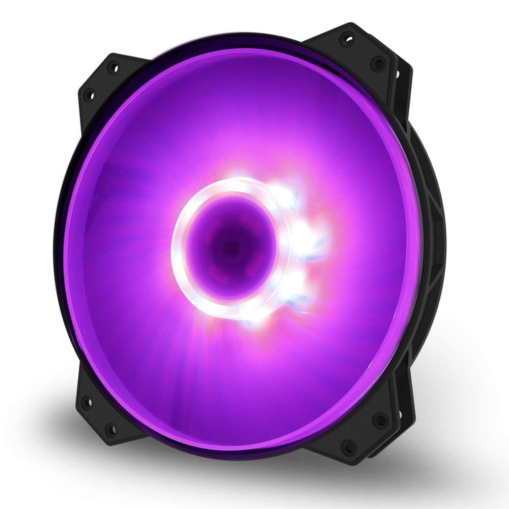 Cooler Master MasterFan MF200R RGB Case Fan 200mm (R4-200R-08FC-R1 ...