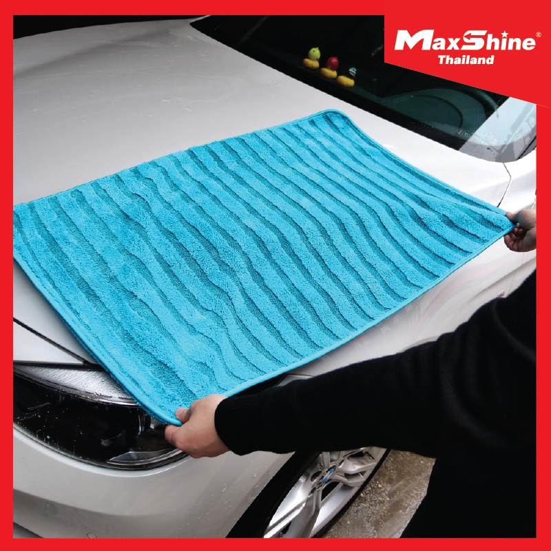 MAXSHINE Vortex Drying Towel 1000 GSM ขนาด 60x90cm. ผ้าไมโครไฟเบอร์ ซับ ...