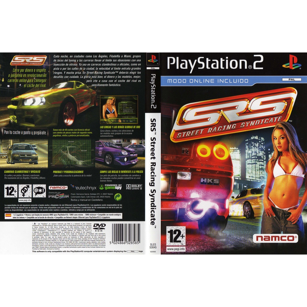 แผ่นเกมส์ PS2 SRS Street Racing Syndicate คุณภาพ ส่งไว (DVD) | Shopee ...
