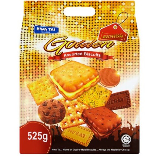 Hwa Tai Golden Assorted Biscuits 525g | Shopee Thailand