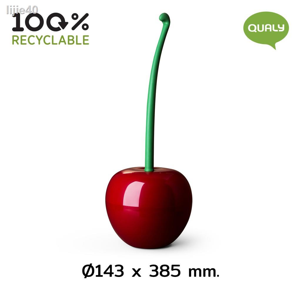 🔥 ส่วนลด 50%🔥 ℗Qualy Design(ควอลี่ ดีไซน์) แปรงขัดห้องน้ำ รุ่นเชอร์รี่ ...