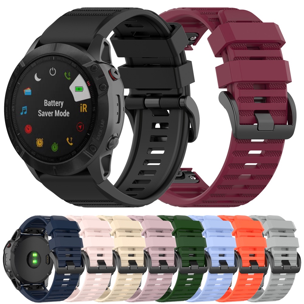 สายซิลิโคน 26mm สร้อยข้อมือสําหรับ Garmin Fenix 8 51mm / 7X / 6X / 6X ...
