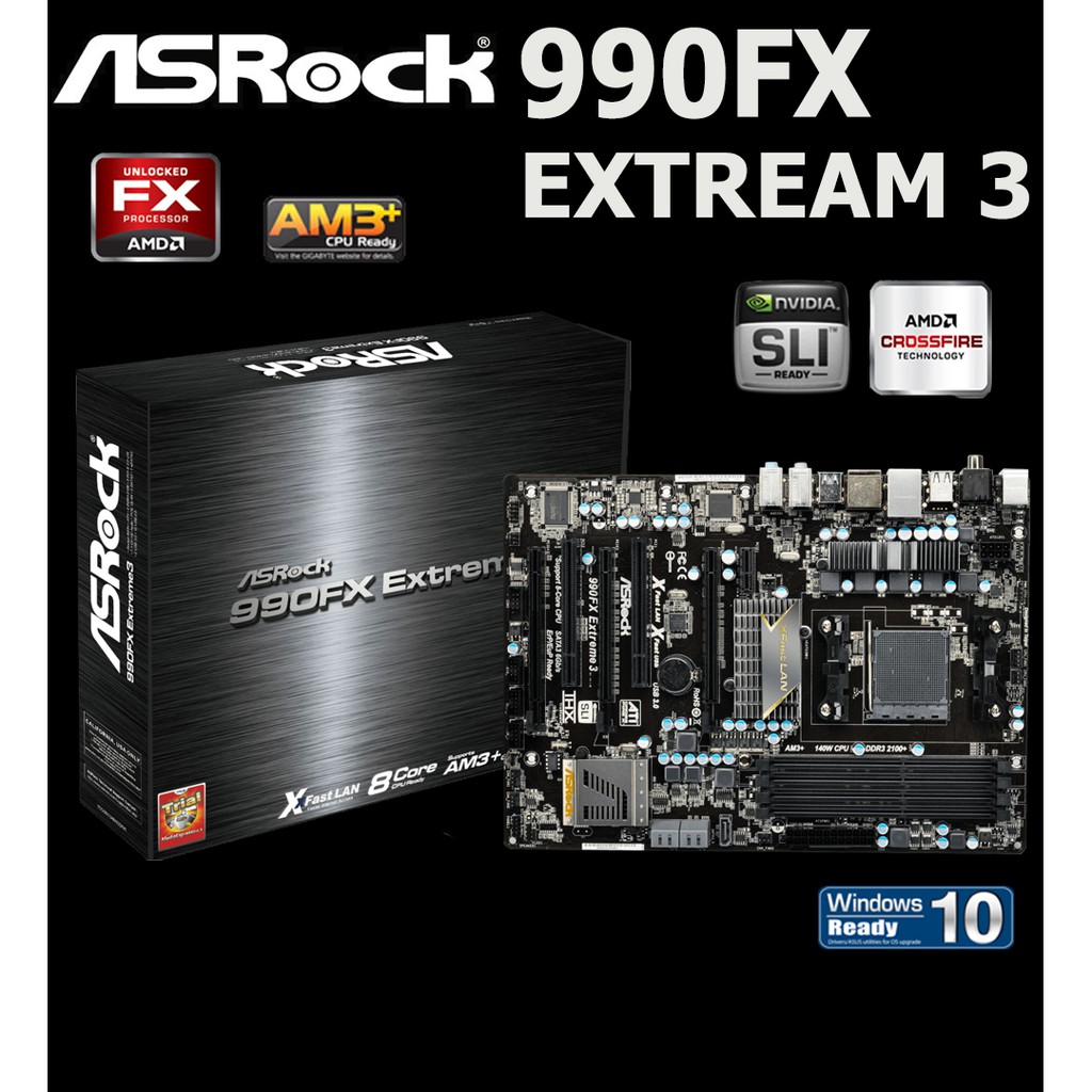 Mainboard AMD ASROCK 990FX EXTREAM3 (Socket AM3+) มือสอง พร้อมส่ง แพ็ค ...