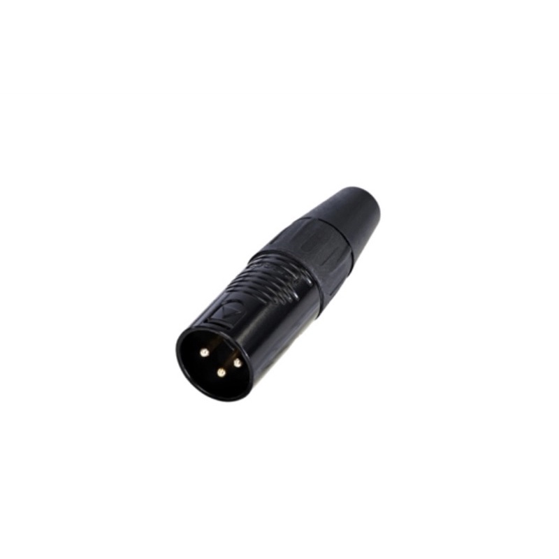 หัวปลั๊ก XLR Rean By Neutrik รุ่น RC3M-B & RC3F-B ตัวผู้ ตัวเมีย สีดำ ...
