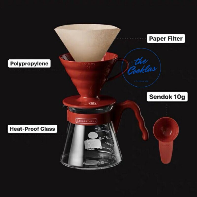 Hario V60 Coffee Server Set Pour Over Kit | ชุดดริปกาแฟ | Shopee Thailand