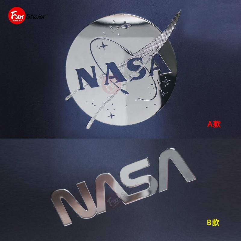 [New metal sticker] NASA NASA logo metal sticker laptop desktop ...