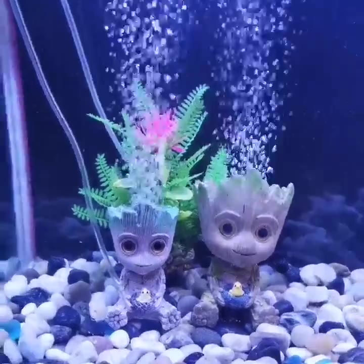 Keepin Groot Action Figure นั ่ งสําหรับของขวัญ Mini Groot รูปของเล ่ น ...