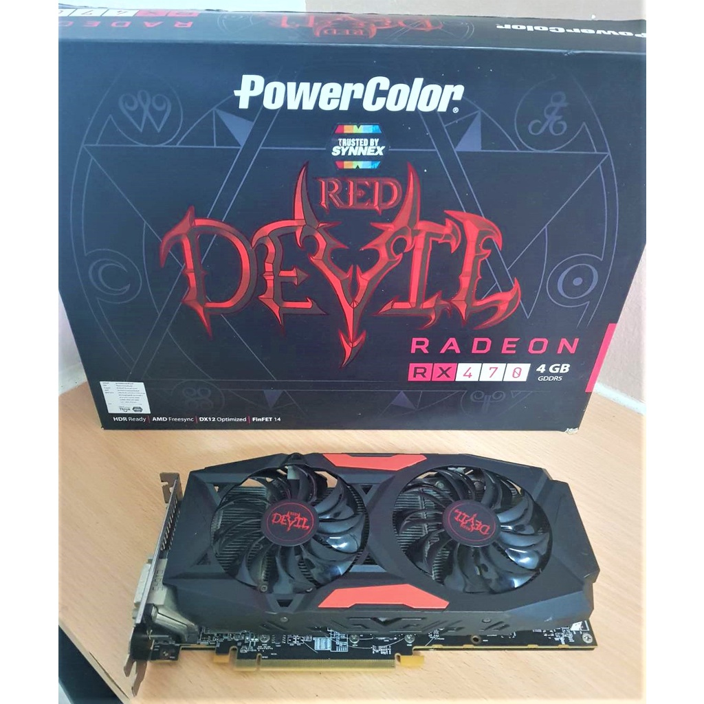 PowerColor Red Devil Radeon™ RX 470 4GB GDDR5 ( มือสอง ใช้ไปนิดหน่อย ...