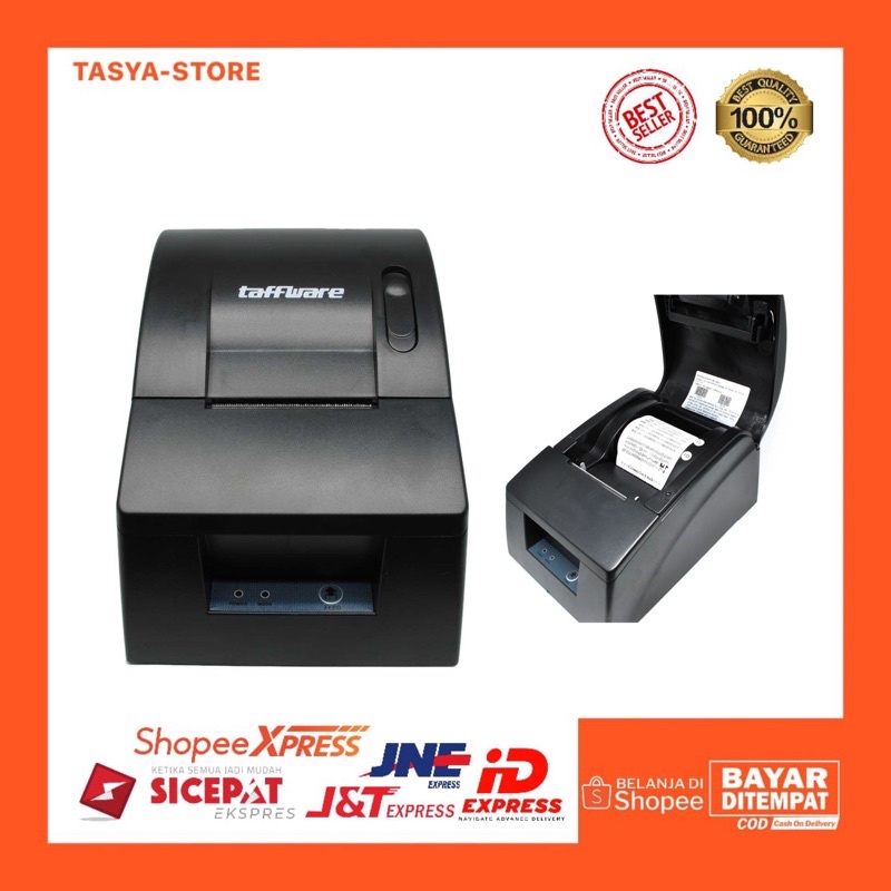 (คุณภาพดี) ใบเสร็จรับเงินเทอร์มาล USB POS 58 มม. - XYL5890H - สีดํา ...