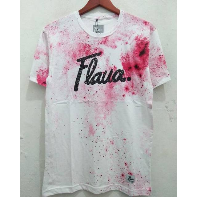 Flava เสื้อยืดแบบเต็มพิมพ์ลายสีขาวแดงขาว | Shopee Thailand