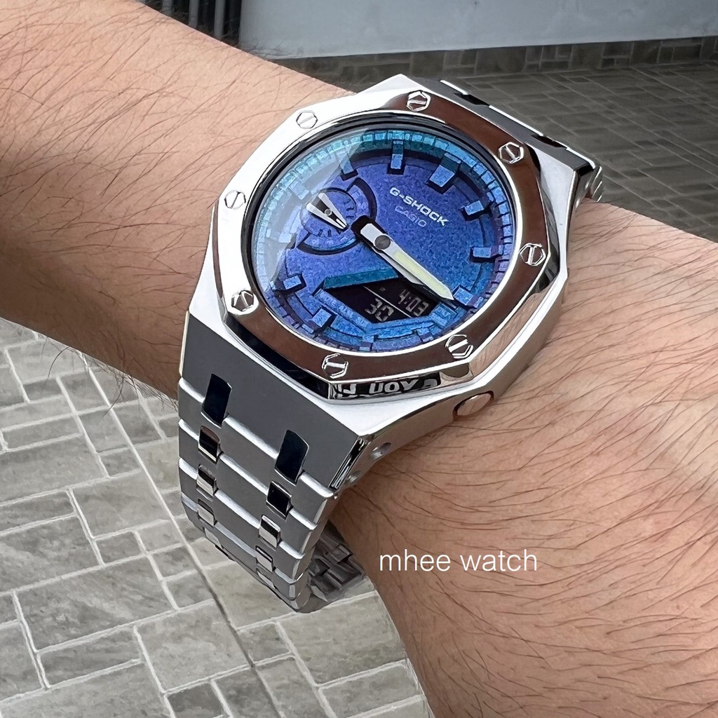 G-Shock AP Style Titanium Color Dial Sandblasted Steel Strap | Shopee ...