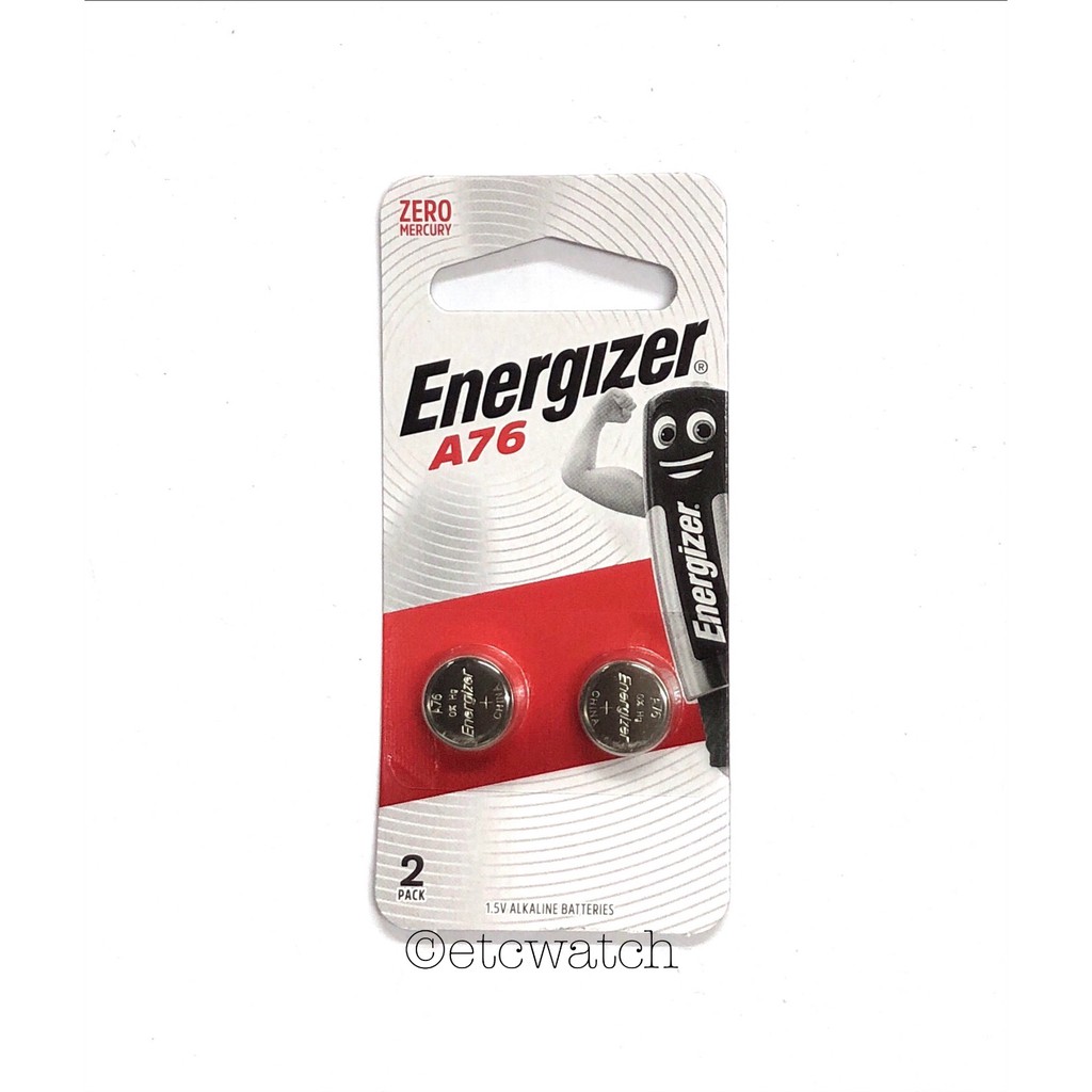 พร้อมส่ง> ถ่านกระดุม Energizer A76 / LR44 แพค 2 ก้อน ของแท้ | Shopee ...