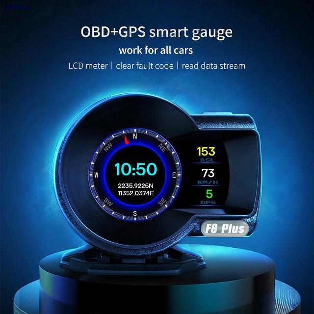 จัดส่งทันที♈ OBD2 สมาร์ทเกจ Smart Gauge Digital Meter/Display F8 Plus + GPS ของแท้ต้องเป็นเมนู ...