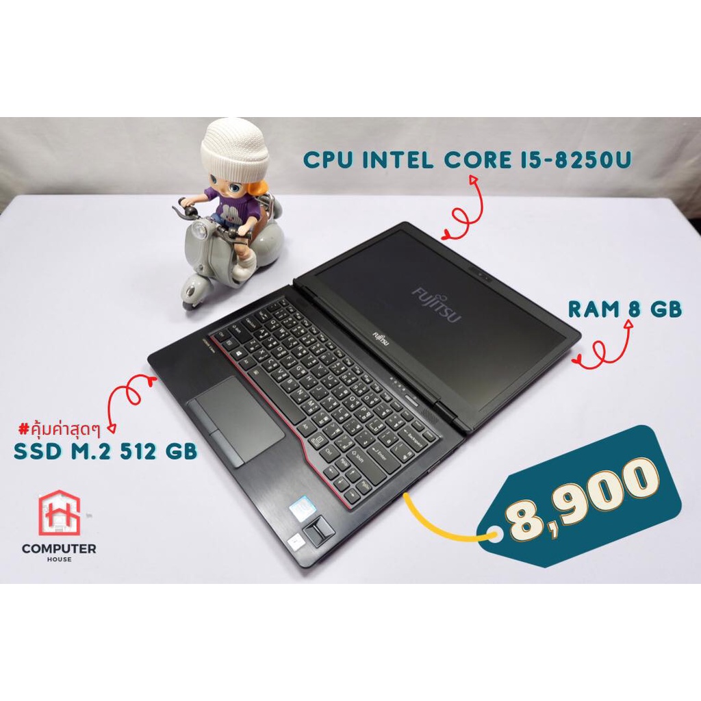 Fujitsu LifeBook U728 / Intel Core i5-8250U / RAM 8 GB / SSD M.2 512 GB ...
