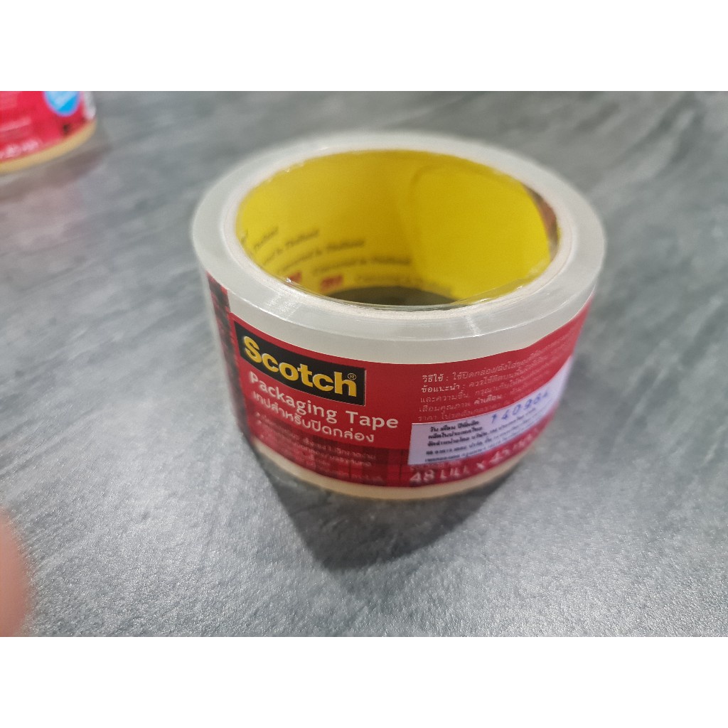 Scotch 3M เทปติดกล่อง ปิดกล่อง เทป OPP 48มม x 45 หลา (Packaging Tape ...