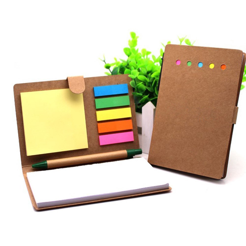 กระดาษคราฟท์ปกหมายเหตุหนังสือรวมกัน Sticky Note Creative Note N Times ...