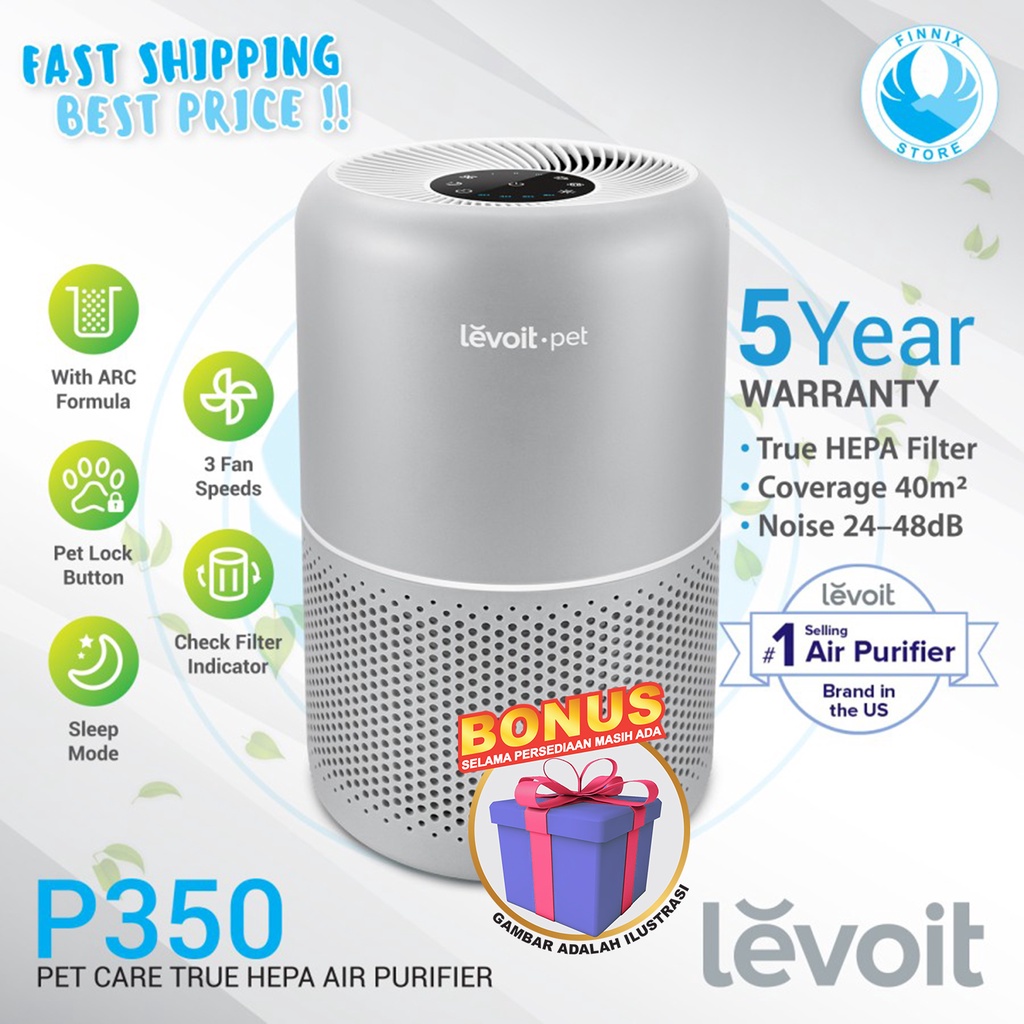Levoit Core P350 เครื่องฟอกอากาศ ดูแลสัตว์เลี้ยง True HEPA - เครื่องฟอกอากาศ | Shopee Thailand