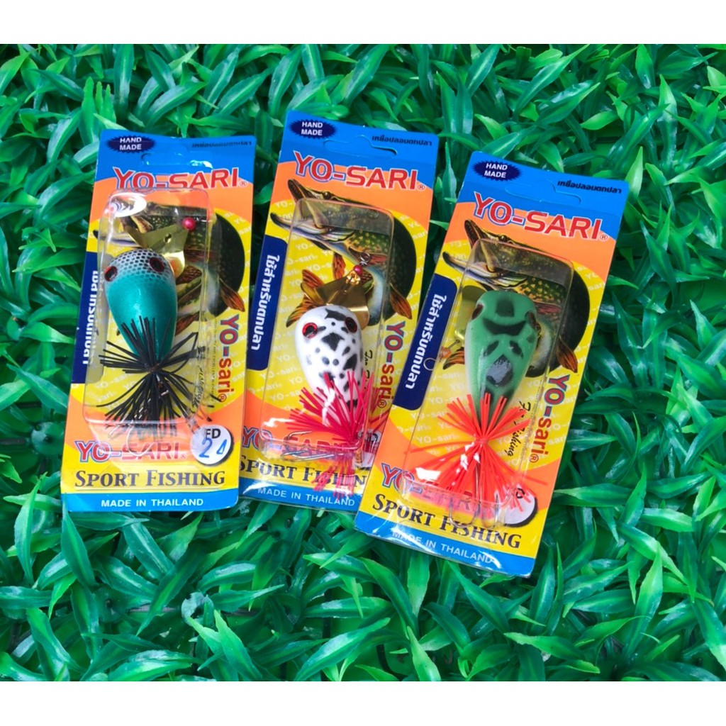 กบปลอม Yosari สำหรับตกปลา แบบที่ 2 (ยกชุด 10 ตัว) | Shopee Thailand