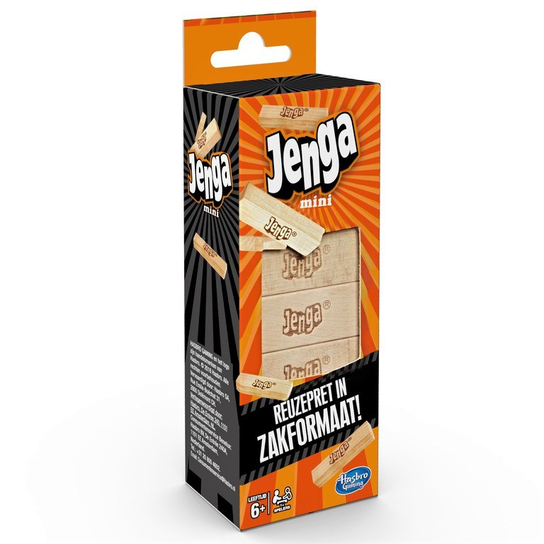 Hasbro GAMES รุ่น C0693 JENGA MINI pocket sized gigantic fun 1 กล่อง 18 ...