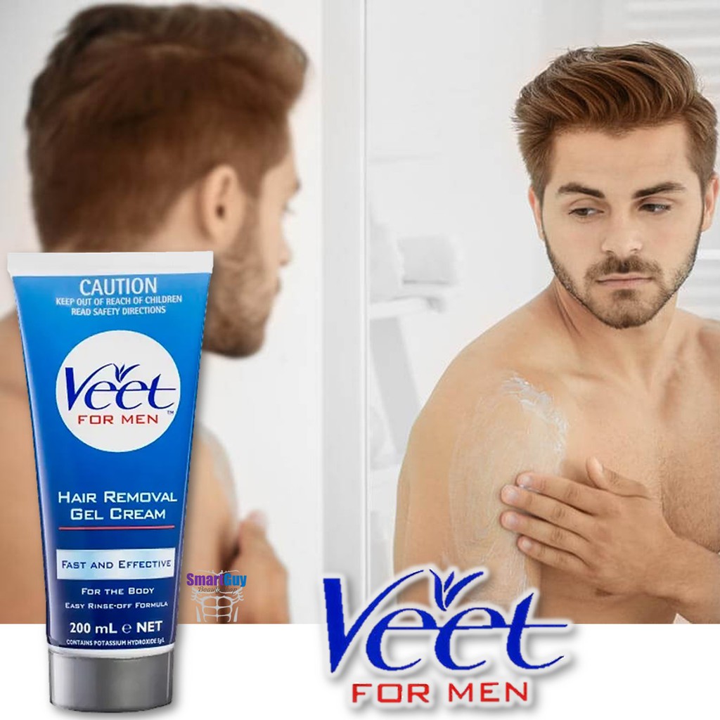 VEET For Men Hair Removal Gel Cream Fast And Effective 200ml. ผลิตภัณฑ์ ...