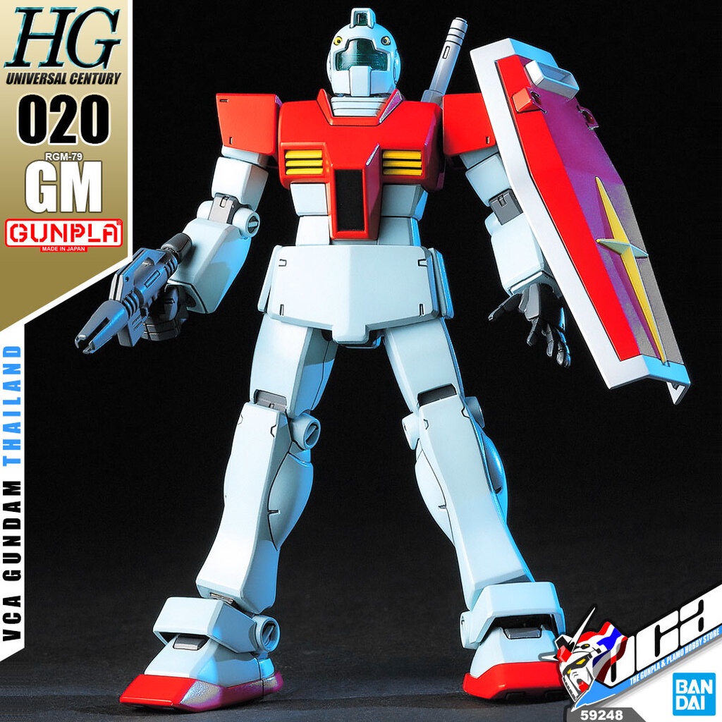 VCA 💥 BANDAI GUNPLA HIGH GRADE UNIVERSAL CENTURY HGUC HG RGM-79 GM ประกอบ หุ่นยนต์ โมเดล กันดั้ม ...