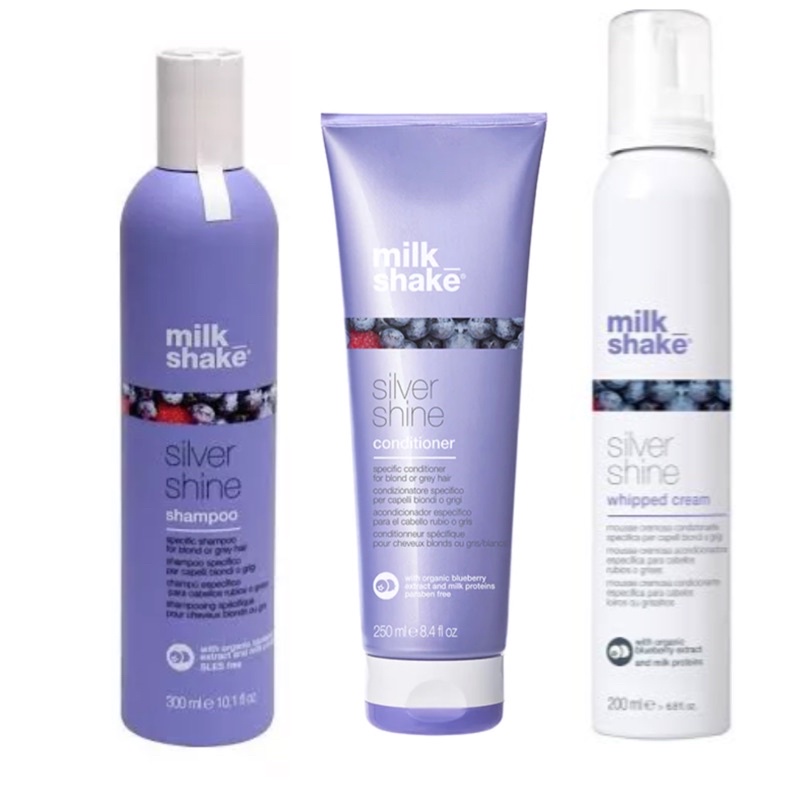 แท้ 100% Milk Shake Silver Shine Shampoo Conditioner แชมพู milkshake ...