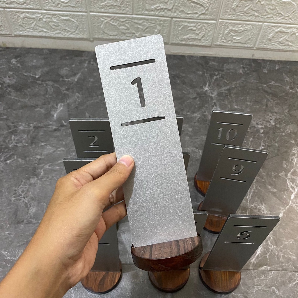 Acp Table Number 20cm Cafe Restaurant Table Marker | Shopee Thailand