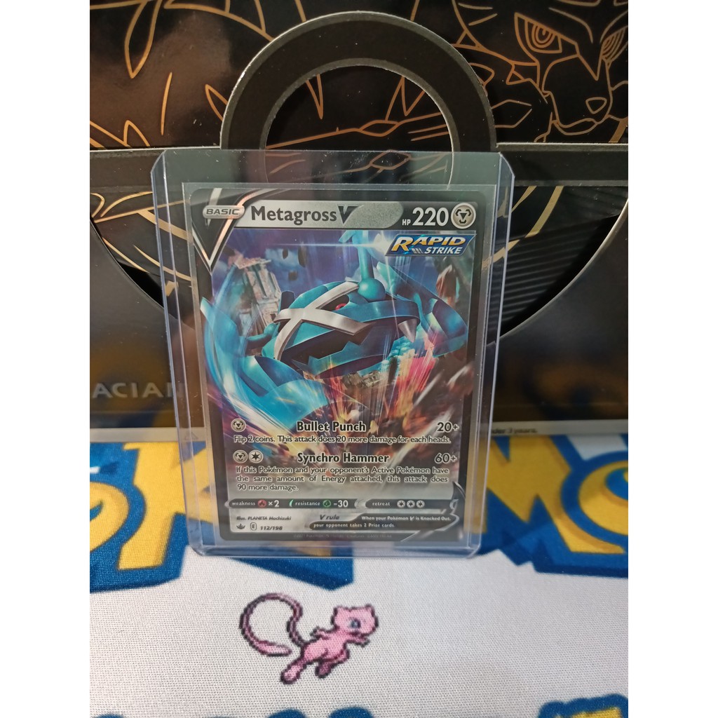 Pokemon card "Metagross V 112/198 / Ultra Rare" ENG Chilling Reign ...