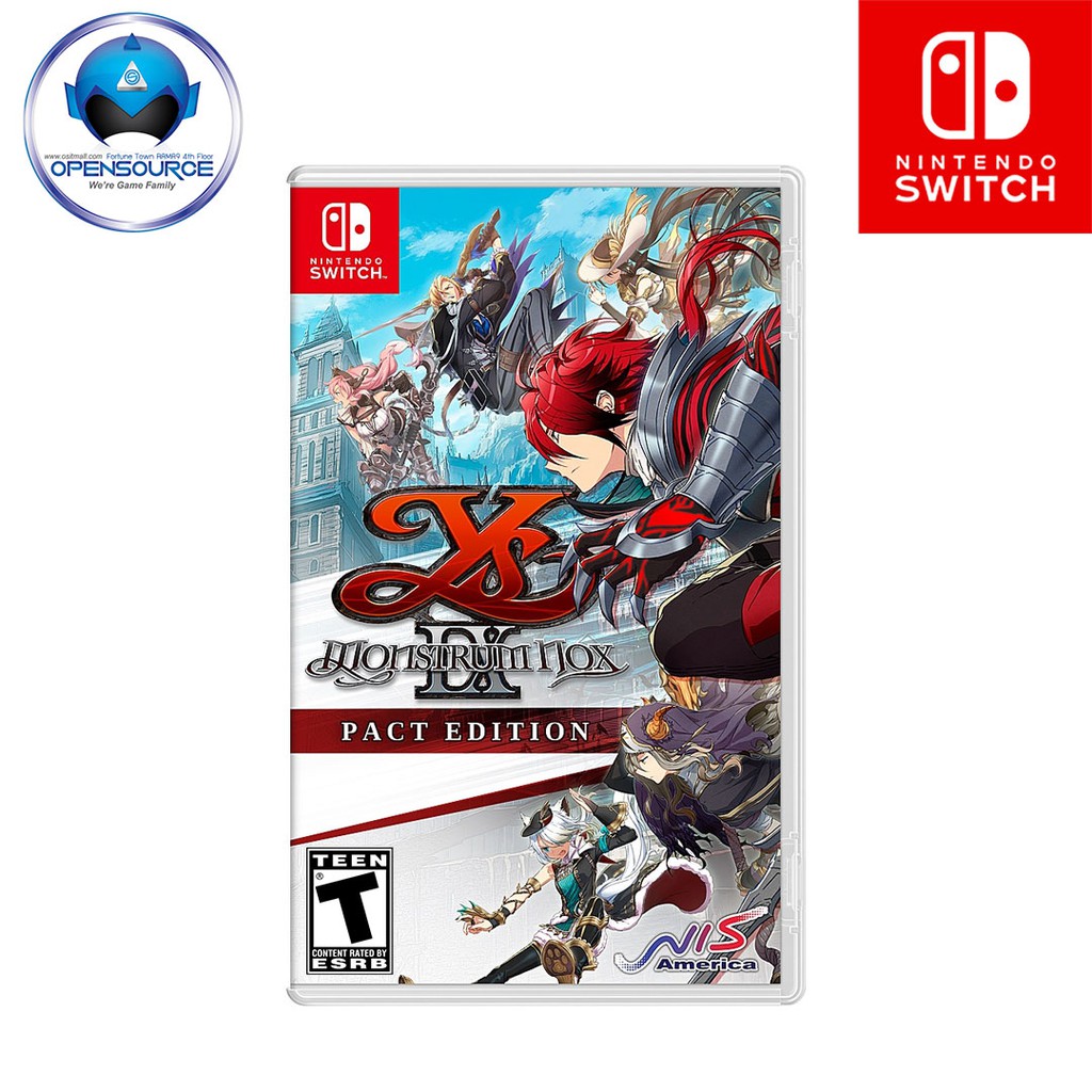 NINTENDO: แผ่นเกม Ys IX Monstrum Nox (US Z1 แท้) สำหรับ Nintendo Switch ...