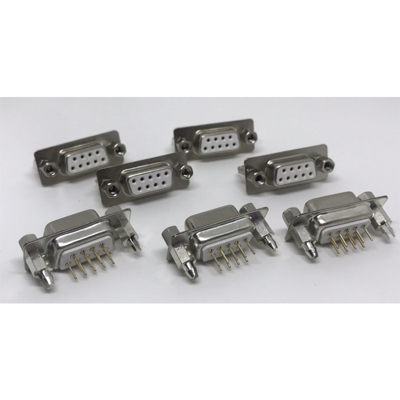 DB9 9PIN 2แถว เมียลงปริ้น ผู้ลงปริ้น (ขาตรง) แพ็ค10ตัว | Shopee Thailand