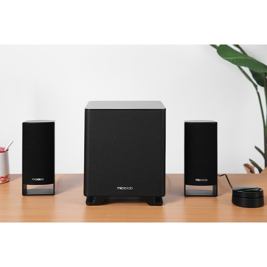 Microlab M600BT Bluetooth Speakerโฉมใหม่ สีดำ Microlab ลำโพง (2.1CH ...
