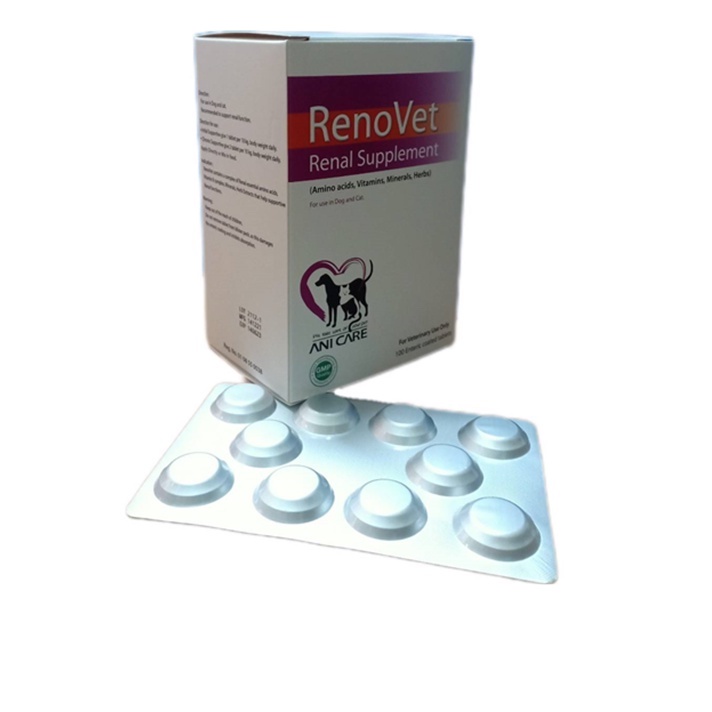 1 แผง RenoVet (แบ่งขาย) บำรุงไตสุนัข บำรุงไตแมว ชนิดเม็ด 10 เม็ด ...