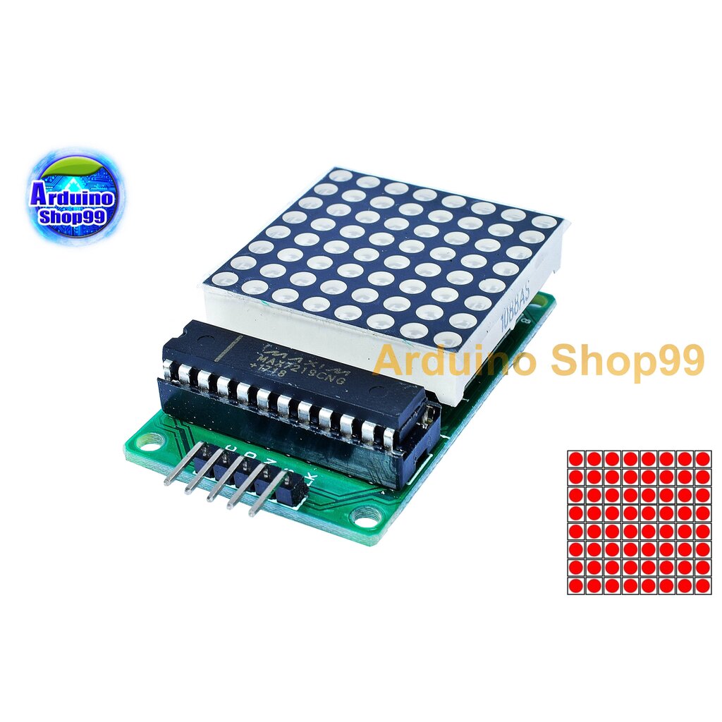 MAX7219 dot matrix module control module | Shopee Thailand