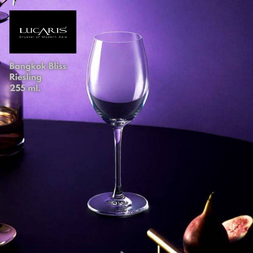 Lucaris bangkok bliss riesling 255 ml.-แก้วคริสตัลแท้ Lucaris รุ่น bangkok bliss riesling 255 ...