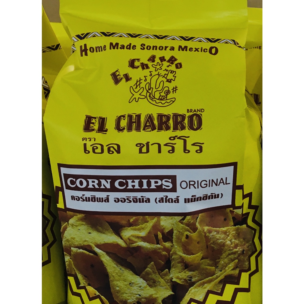 Corn Chip El Charro Original Maxican Gluten Free แผ่นข้าวโพดอบกรอบ รส ...