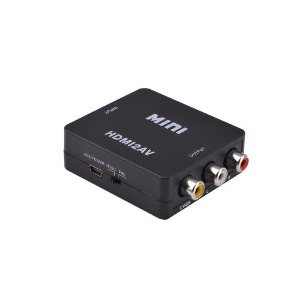 กล่องแปลงสัญญาณ HDMI to AV Mini 1080P Black สีดำ ส่งเร็ว ประกัน CPU2DAY ...
