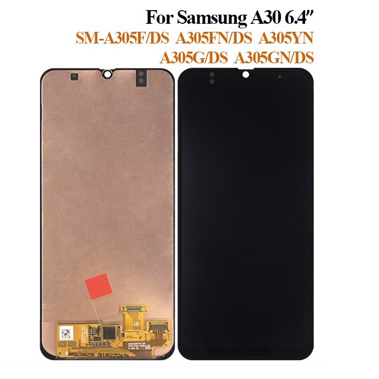 ชุดประกอบหน้าจอสัมผัสดิจิทัล สําหรับ Samsung A30 lcd 2019 A305 DS A305F ...