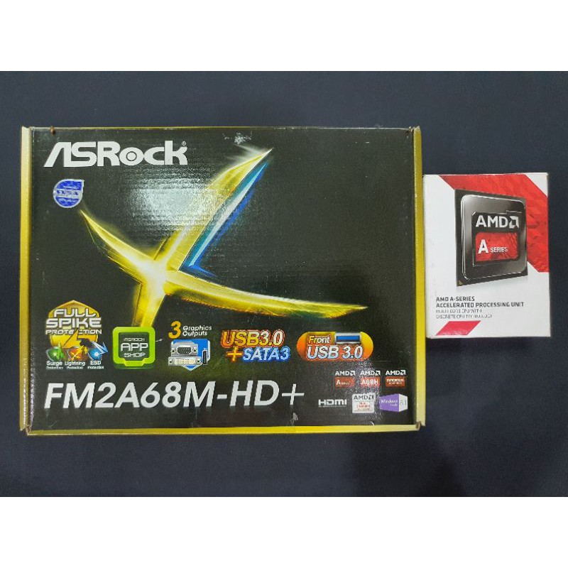 ชุดคอมราคาประหยัด M/B FM2A68M + Cpu AMD A8-7600 | Shopee Thailand