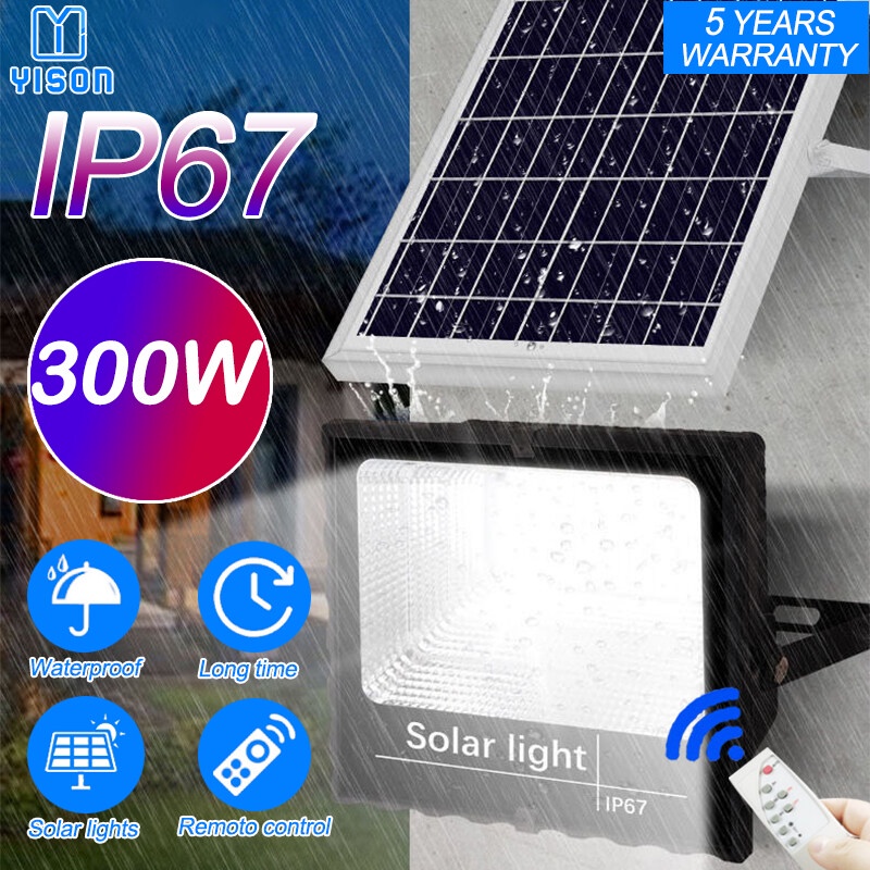 ไฟโซล่าเซลล์ 1000W 500W 300W 200W 100W 60W 40W โซลาร์เซลล์ ไฟสนาม Solar lights ไฟโซลาร์เซลล์ แสง ...