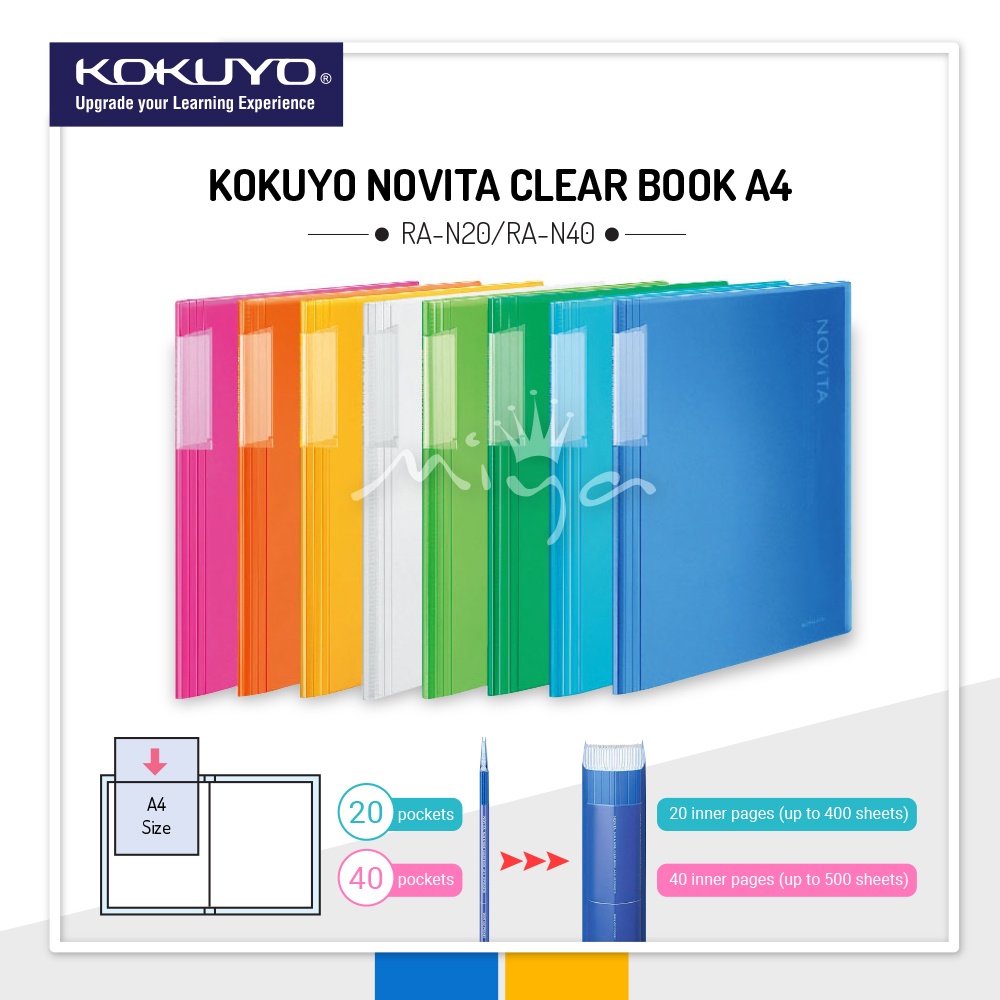 Kokuyo RA-N20 Novita Clear Book File A4 - 20 / 40 กระเป๋า | Shopee Thailand
