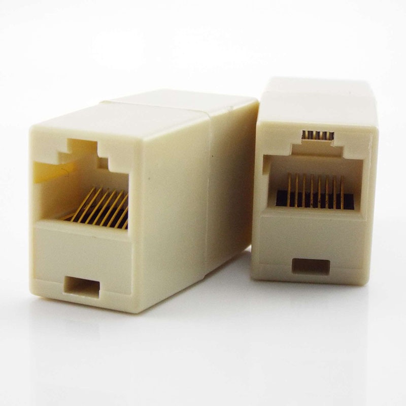 เครือข่าย Dual ตรงหัว LAN สาย Joiner Ethernet Coupler RJ45 หญิง ...
