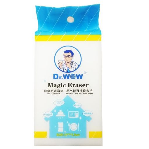 Dr.wow Magic eraser ฟองน้ำนาโนขจัดคราบมหัศจรรย์ | Shopee Thailand