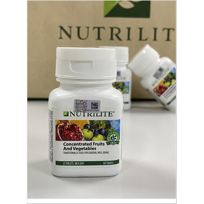 NUTRILITE Concentrated Fruits And Vegetables (60 Tab) นิวทริไลท์ (วิตามินผักและผลไม้รวมเข้มข้น ...