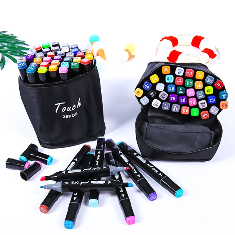 (ออกใบกำกับภาษีได้) TOUCH MARKER SET 2in1 24สี 36สี 48สี 60สี และ 80สี ...