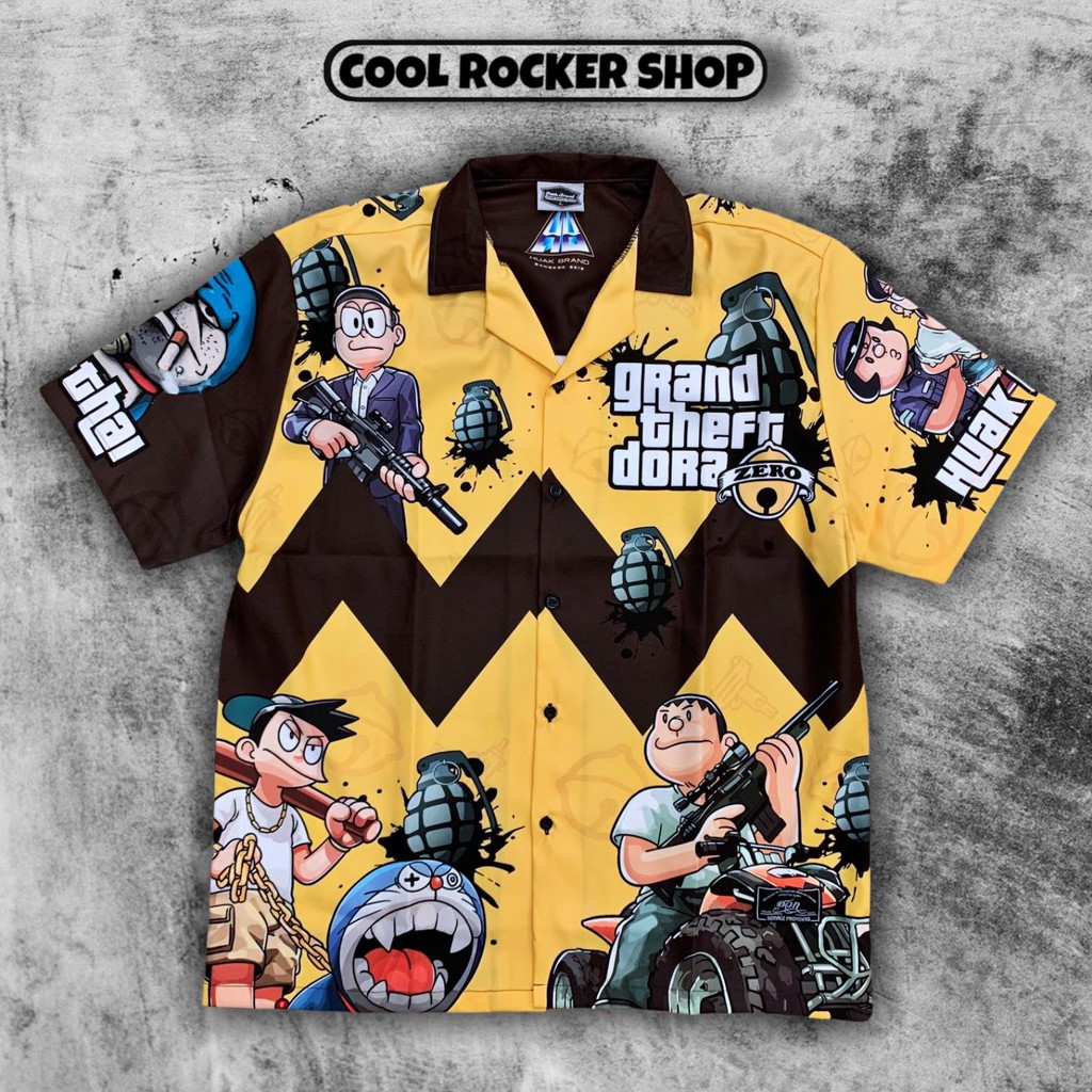 Cool Rocker : Oversize Shirt : เสื้อเชิ๊ต รุ่น GTD By HUAKBRAND (ตรงปก ...