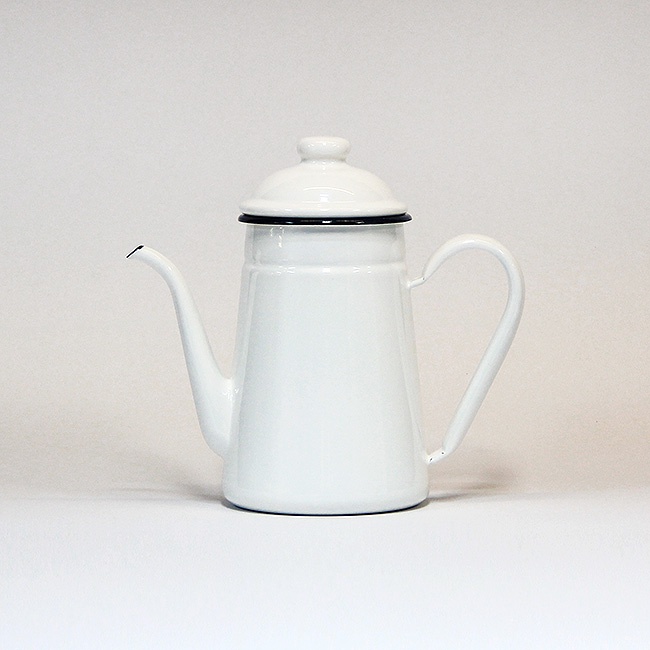 1 Litre Enamel Tea Pot (White) - กาน้ำอีนาเมลสีขาว ขนาด 1 ลิตร | Shopee ...