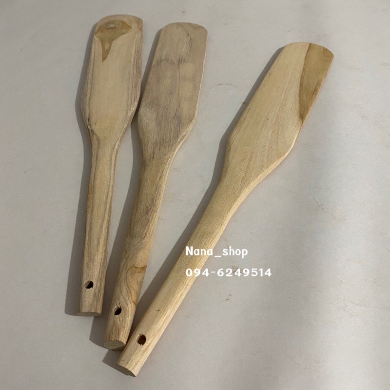 ไม้พาย (ขนาดยาว13นิ้ว)ทำจากไม้สัก ไม้แท้ ไม่เคลือบสารเคมี | Shopee Thailand