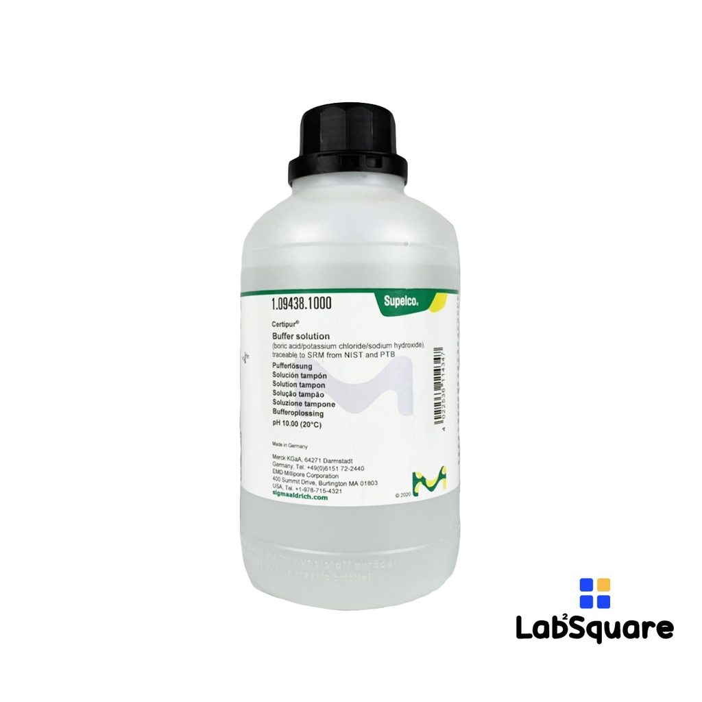สาละลายบัฟเฟอร์ สีใส Buffer Solution pH4, pH7, pH10, ขนาด 1L ยี่ห้อ Merck, Germany | Shopee Thailand