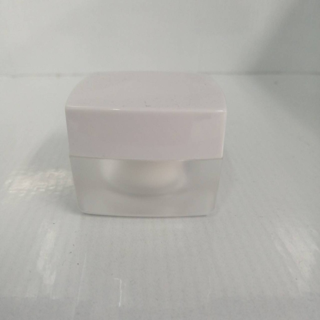 k0012-10g ตัวขุ่น ฝาขาว#ตัวเล็ก#กระปุกเหลี่ยม ตัวขุ่น ฝาขาว ถ้วยขาว 10g ...